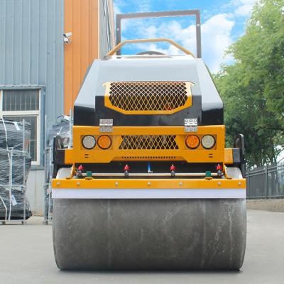 China 3 Ton Diesel Tandem Two Wheel Asphalt Concrete Vibratory Road Roller Double Drum Roller Competitive Price for sale