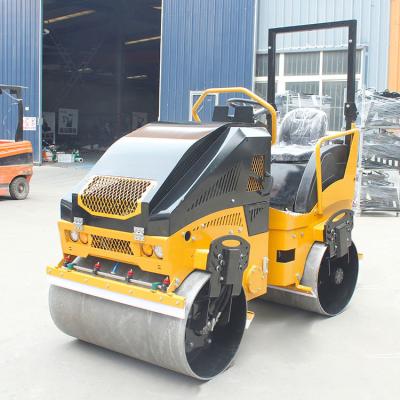 China 3 Ton Ride on Hydraulic Vibratory Road Roller Compactor for Sale Double Drum Roller for sale