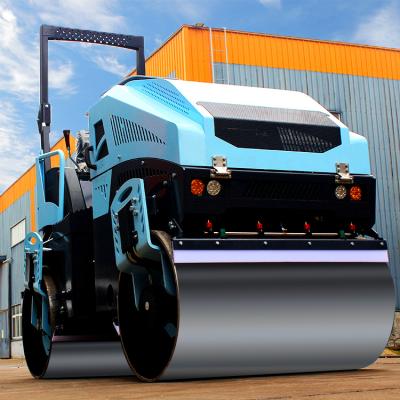 China Hydraulic 3 Ton Vibratory Roller Water Cooled Diesel Engine Ride on Road Roller Compactor for Sale for sale