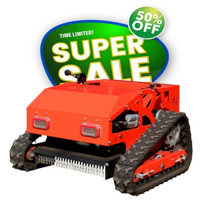 China Free Shipping CE EPA Gasoline Engine All Terrain Agriculture Rubber Remote Control Robot Flail Lawn Mower for sale