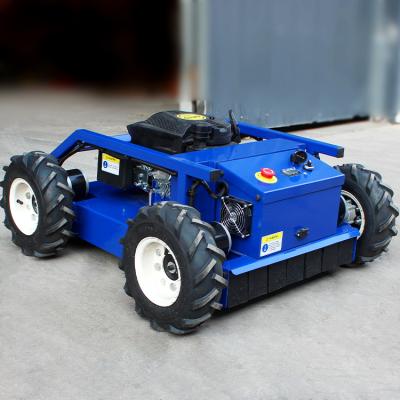 China Hot Sale Farm Use Small Grass Cutter Robotic Lawn Mower Agriculture Crawler Remote Control Lawn Mowers for sale