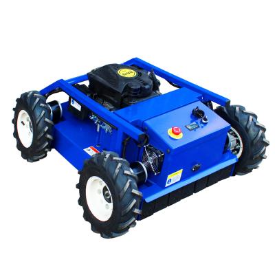 China Free Shipping Multifunctional Remote Control Crawler Lawn Mower Remote Control Lawn Mower for sale
