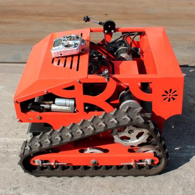 China Hot Sale Professional Remote Control Lawn Mower Tracked Gasoline Mini Lawn Mower for sale