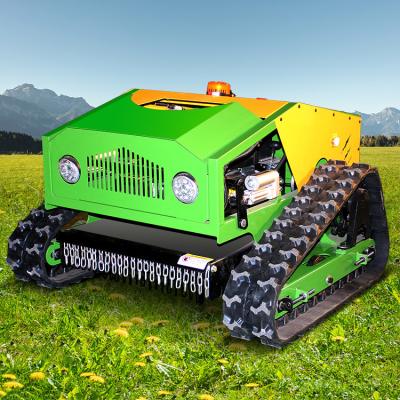 China Remote Control Weeder Robotic Gasoline Powerful Lawn Mower Robot Garden Grass Cutter for sale