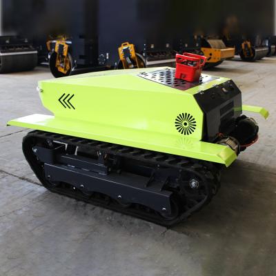 China Factory Price Small Remote Control Crawler Mower Mini Grass Cutter Gasoline Engine Lawn Mower for sale