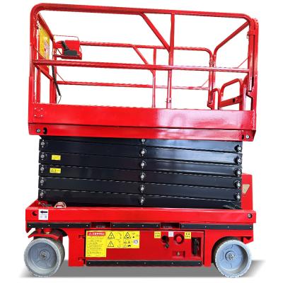 China New 6m 8m Crawler Self Propelled Scissor Lift Track Type Scissor Lift for Sale for sale