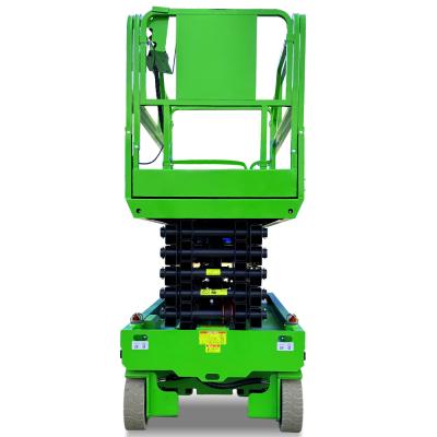 China 320 500 Kg Full Electric Mobile Folded Platform Portable Hydraulic Scissor Lifting Equipment for Narrow Space for sale