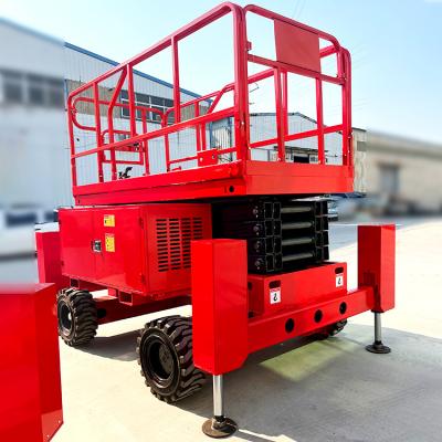 China High Quality Hydraulic Lightweight Rough Aerial Self Propelled Scissor Lift Platform for Sale for sale