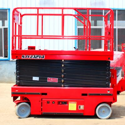China 4m 6m 8m 10m 12m 14m Self Propelled Hydraulic Electric Scissor Lift Work Platform for sale