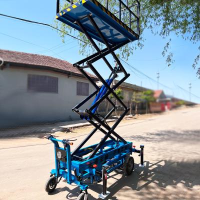 China Cheap Lift Work Platform 4m 6m 8m 10m 12m Manual Battery Power Electric Push Lifting Platform for sale