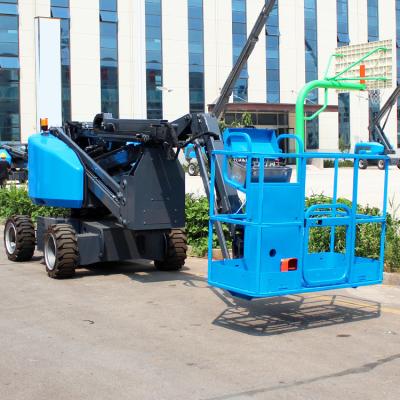 China Electric Diesel Boom Lift Arm Articulated Platform Lift Self Propelled Electric Telescopic Boom Lift for sale