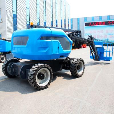 China Electric 12m Telescopic Articulated Cherry Picker Boom Sky Lift New Aerial Work Man Elevator Platform for Sale for sale