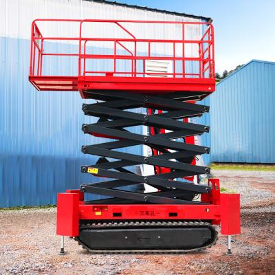 China Mini Aerial Work Platform Hydraulic Elevation Platforms Movable Scissor Lift Platform for Sale for sale