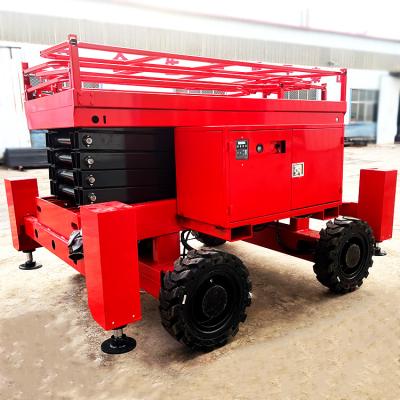 China Construction Lifter Portable Scissor Lift Elevator Movable Hydraulic Aerial Lifting Platform 6m 8m 10m 12m for Sale for sale