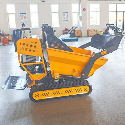 China Mini Transporter Tracked Dumper 500KG Load All Terrain Crawler Dumper Gasoline for Sale for sale