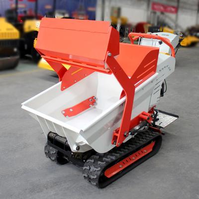 China Mini Agricultural Crawler Transporter 0.8 Ton Orchard Home Lift Dumper Dump Truck Dumper Tractors Factory Price for sale