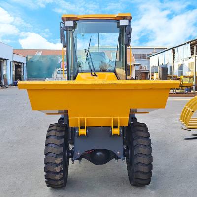 China Fast Shipping Hydraulic Mini Dump Truck 4x4 Diesel Wheel Dumper with 1.5CBM Bucket on Promotion for sale