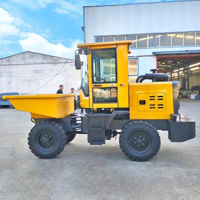 China Hot Sale 1ton 3ton 5ton Mini Wheeled Site Dumper Self Loading Drum Dumper Carregador Loader Dumper Mining Truck for sale