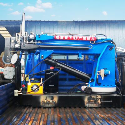 China 2 Ton Mini Pickup Truck Mounted Crane Hydraulic Knuckle Boom Crane for Sale for sale