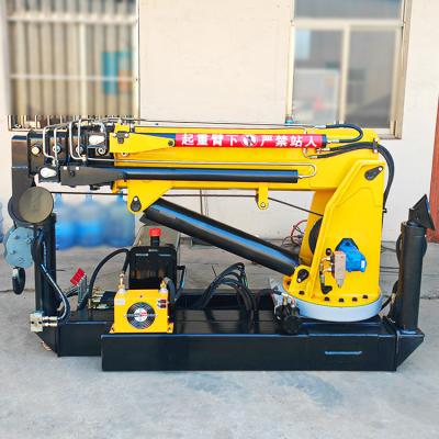 China 3 Ton Mini Truck Mounted Crane Hydraulic Folding Boom Crane Knuckle Arm Cranes for Sale for sale