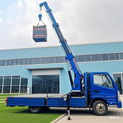China China Truck Crane Manufacturers Premium Truck Mounted Crane for Construction Pickup Truck Mounted Crane for sale