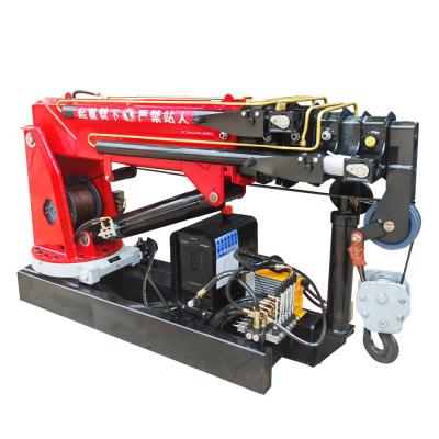 China High Quality Hydraulic Truck Crane Small Folding Boom Truck Mounted Crane for Mini Pickup for sale