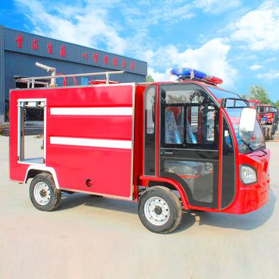 China High Quality Mini Electric Fire Fighting Truck 48V 2 Seats Fire Fighting Truck Price for sale