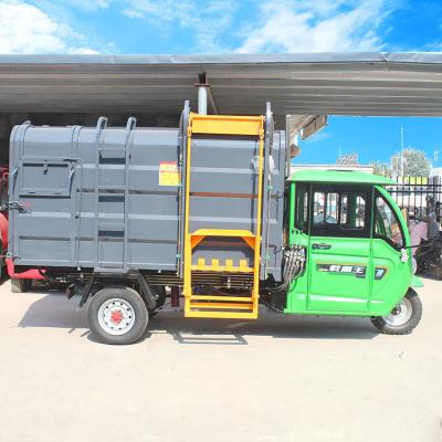 China Mini Tricycle Garbage Truck 3CBM Garbage Compression Truck Garbage Collection Truck for Sale for sale