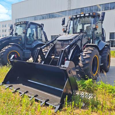 China High-Performance Earth-moving Machinery New Diesel Mini Retroexcavadora Farm Towable Backhoe Excavator Loader 4x4 for sale