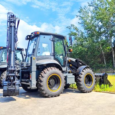 China Factory Price Front End Loader 4x4 Backhoe Loader Land Leveling Small Wheel Loader Lifting Capacity 2.8 Tons for sale