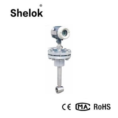 China Insert 4-20ma IP65 RS485 water gas liquid steam vortex flow meter for sale