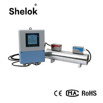 China GPRS GPS 4-20mA split ± 1% DN32-10000mm ultrasonic water flow meter for sale