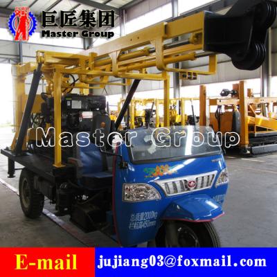 China XYC-200A tricycle-mounted hydraulic core drilling rig with BW160 pump which has high pressure and high flux for sale