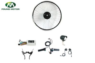 China 26'' 48V 500W BLDC Geared Motor Kit Electric Bike Bicycle Converison Kit with Optional Front Light for sale