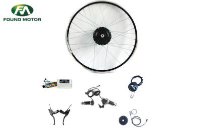 China 26'' 48V 350W BLDC Geared Motor Kit Electric Bike Bicycle Converison Kit with Power Display Throttle for sale