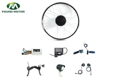 China 20'' 48V 350W BLDC Geared Hub Motor Electric Bike Conversion Kit with Optional Brake Lever for sale
