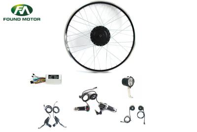China 24'' 48V 500W Power Display Throttle kit Electric Bike Conversion Kit with Optional Brake Lever for sale