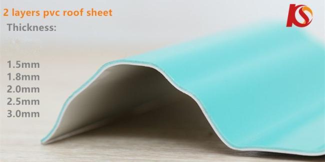 Plastic Roofing Tile PVC Tejas 3 Layers White Roof Shingles Corrugated UPVC Roof Sheet