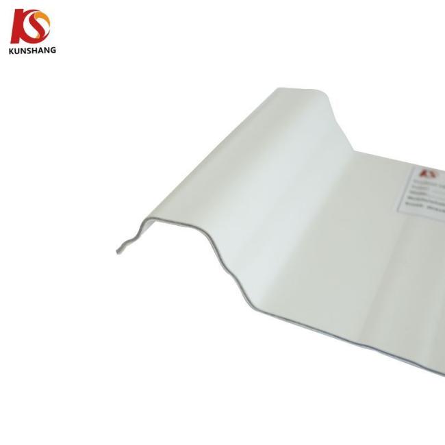 Plastic 1070mm High Pit Roof Tile Corrugated PVC UPVC Roofing Sheet for Colombia