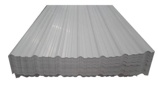 Plastic 1070mm High Pit Roof Tile Corrugated PVC UPVC Roofing Sheet for Colombia