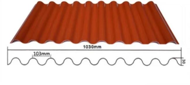 900-1360mm Circular Wave Tile for Easy Application