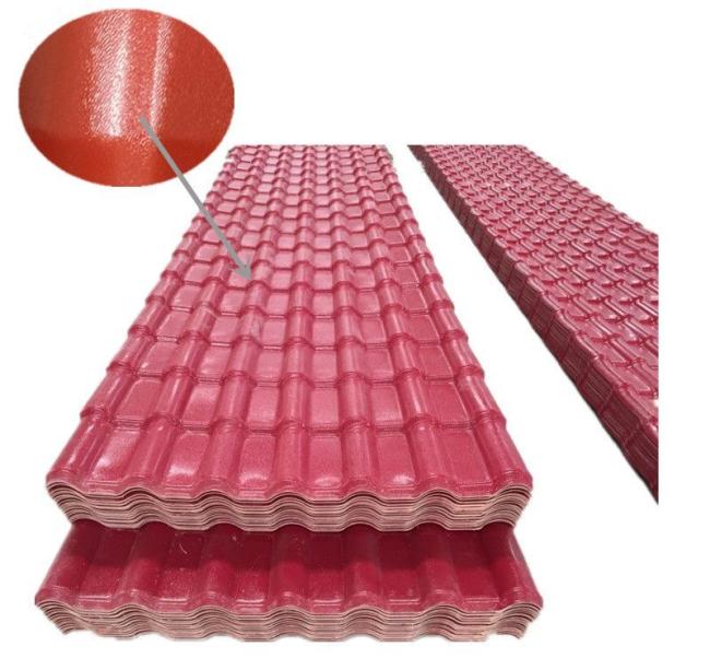 Thermal Insulation Construction Material Espanola PVC Teja Spanish Roma Resin Roof Tile Price