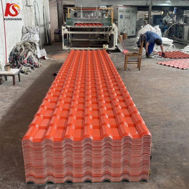 Tejas De Resina Sint&eacute; Tica Espa&ntilde; Olas Resistentes Al Agua Y Al Fuego PARA Cubiertas De Villas