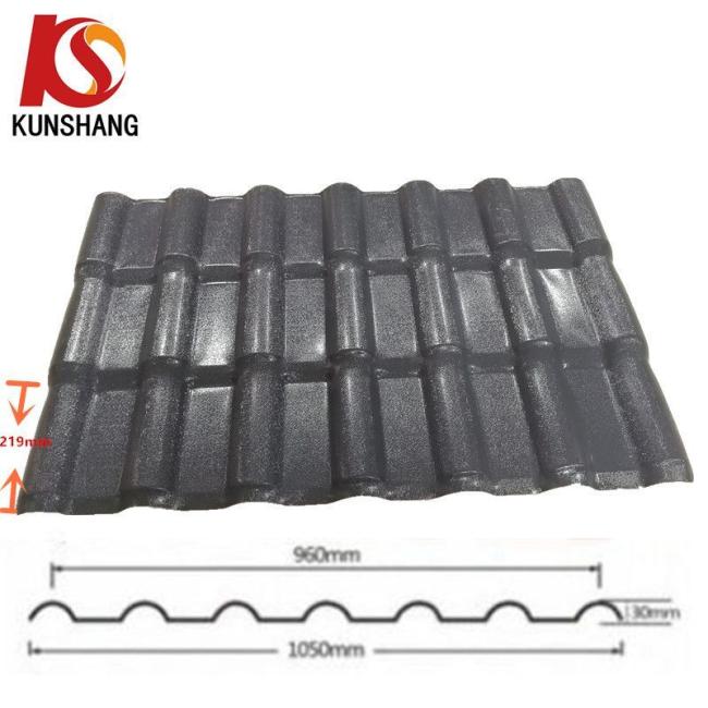 Spanish Plastic Roof Tile ASA PVC UPVC Roofing Sheet for Residential House