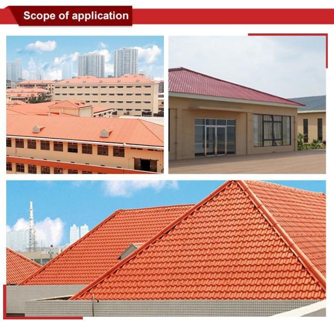 Spanish Plastic Roof Tile ASA PVC UPVC Roofing Sheet for Residential House