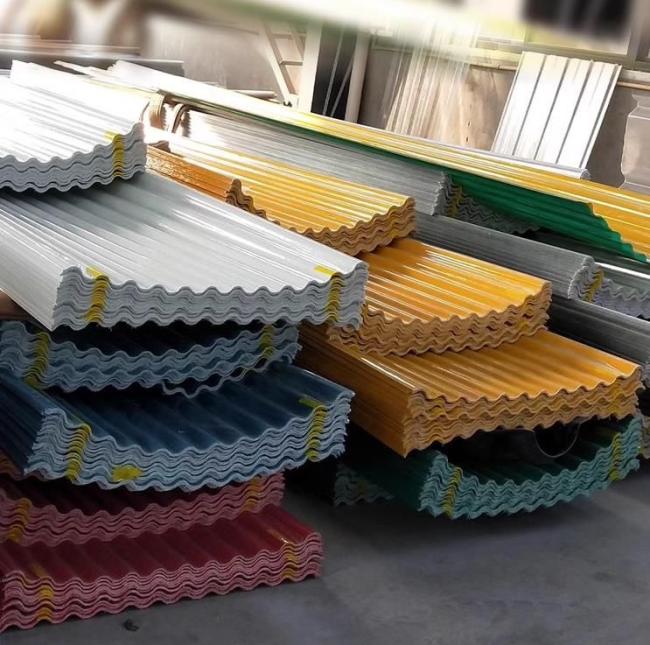 Custom Designed Lightweight FRP Roofing Sheet Modern Plain Roof Tiles