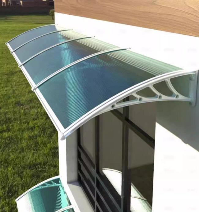 High Glossy Rain Protection Plastic Hollow Polycarbonate Sheets