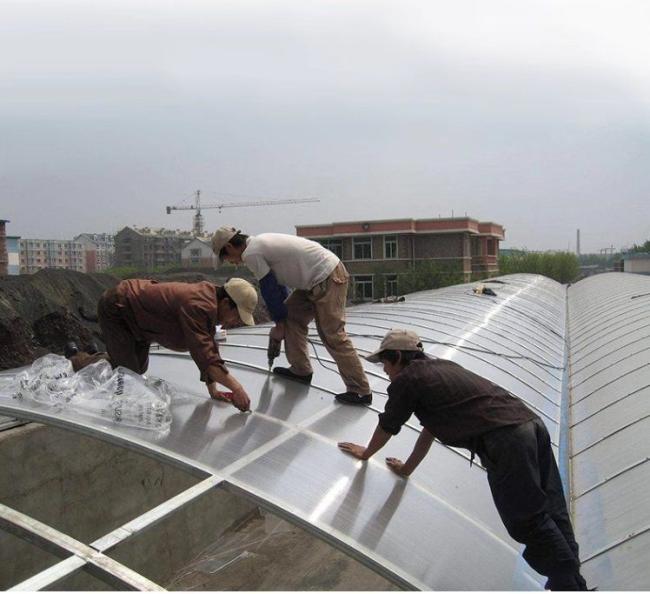 Polycarbonate Roofing Sheets High Surface Hardnessplastic Hollow Roof Tiles
