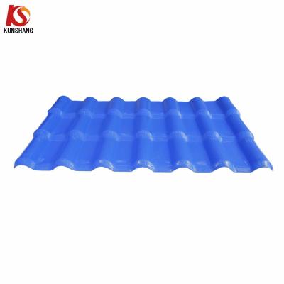 China ASA PVC Composite Spanish Roofing Sheet Resistência ao calor -40 70 Celsius Perfeito para projetos de construção de villas à venda