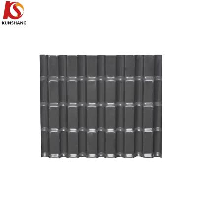 China 1050mm Width PVC Teja Espanola Plastic Roofing Sheet with 15 Years Color Lasting Spanish Asapvc Synthetic Roof Tile for sale